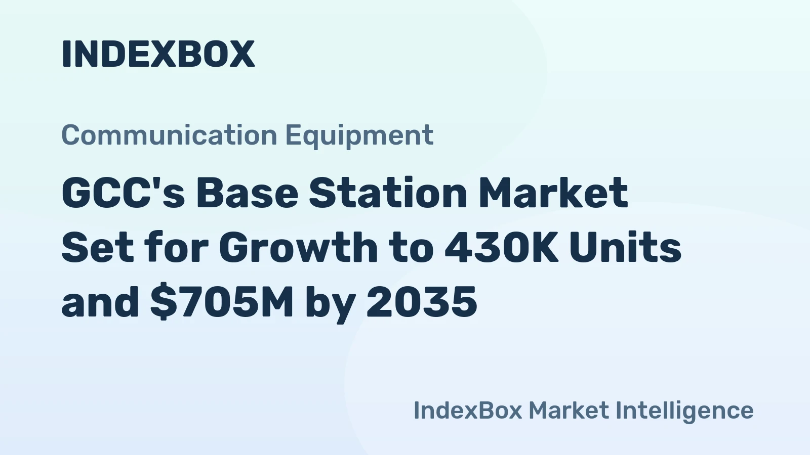 GCC's Base Station Market Set for Growth to 430K Units and $705M by 2035