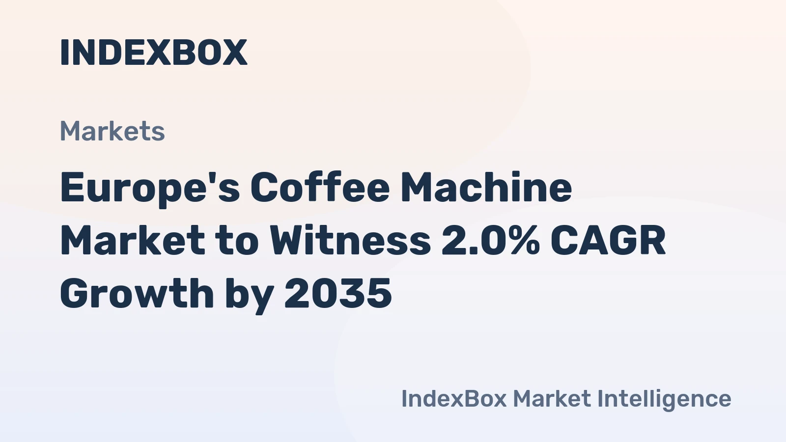 Europe's Coffee Machine Market to Witness 2.0% CAGR Growth by 2035