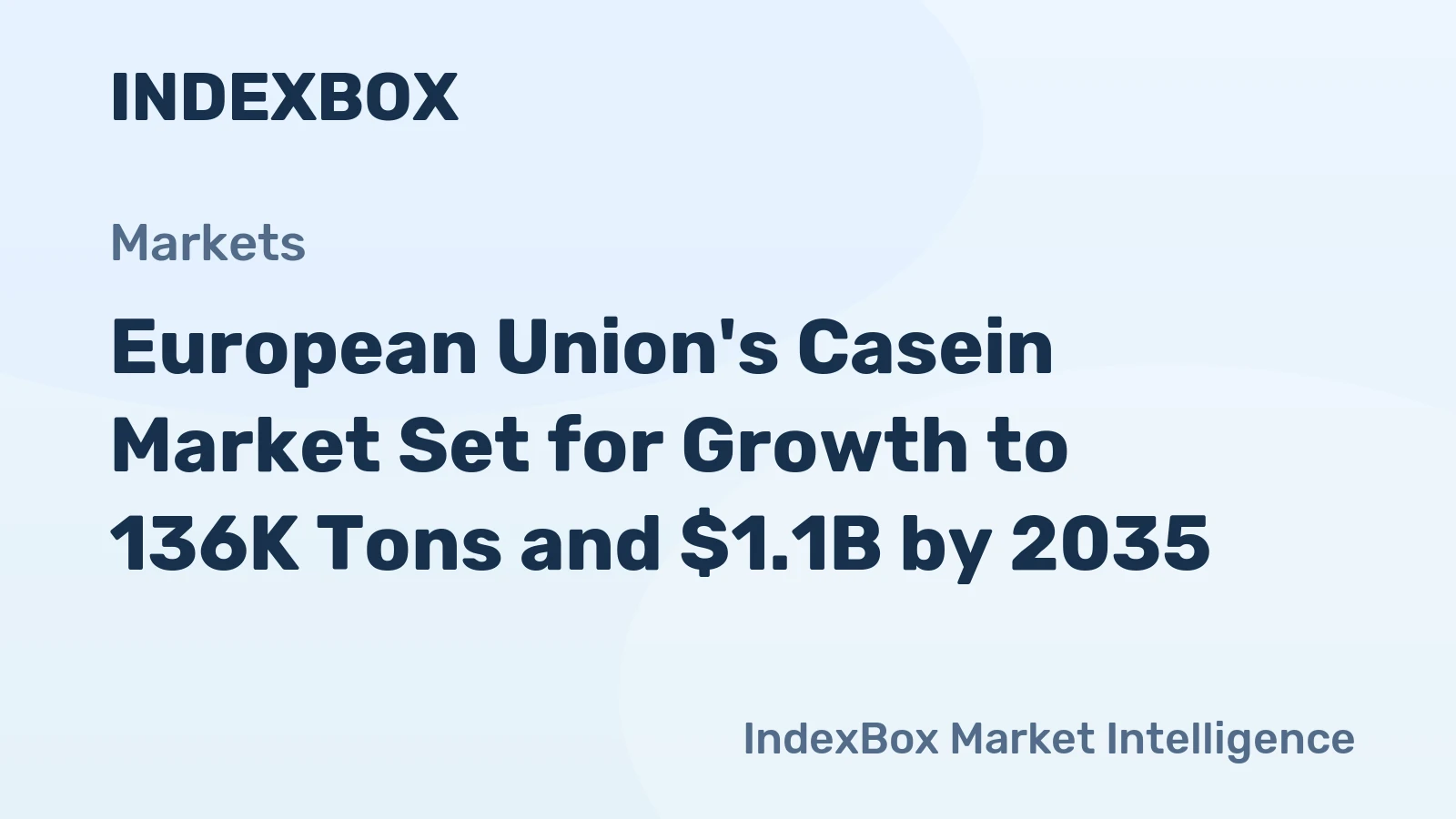 European Union's Casein Market Set for Growth to 136K Tons and $1.1B by 2035