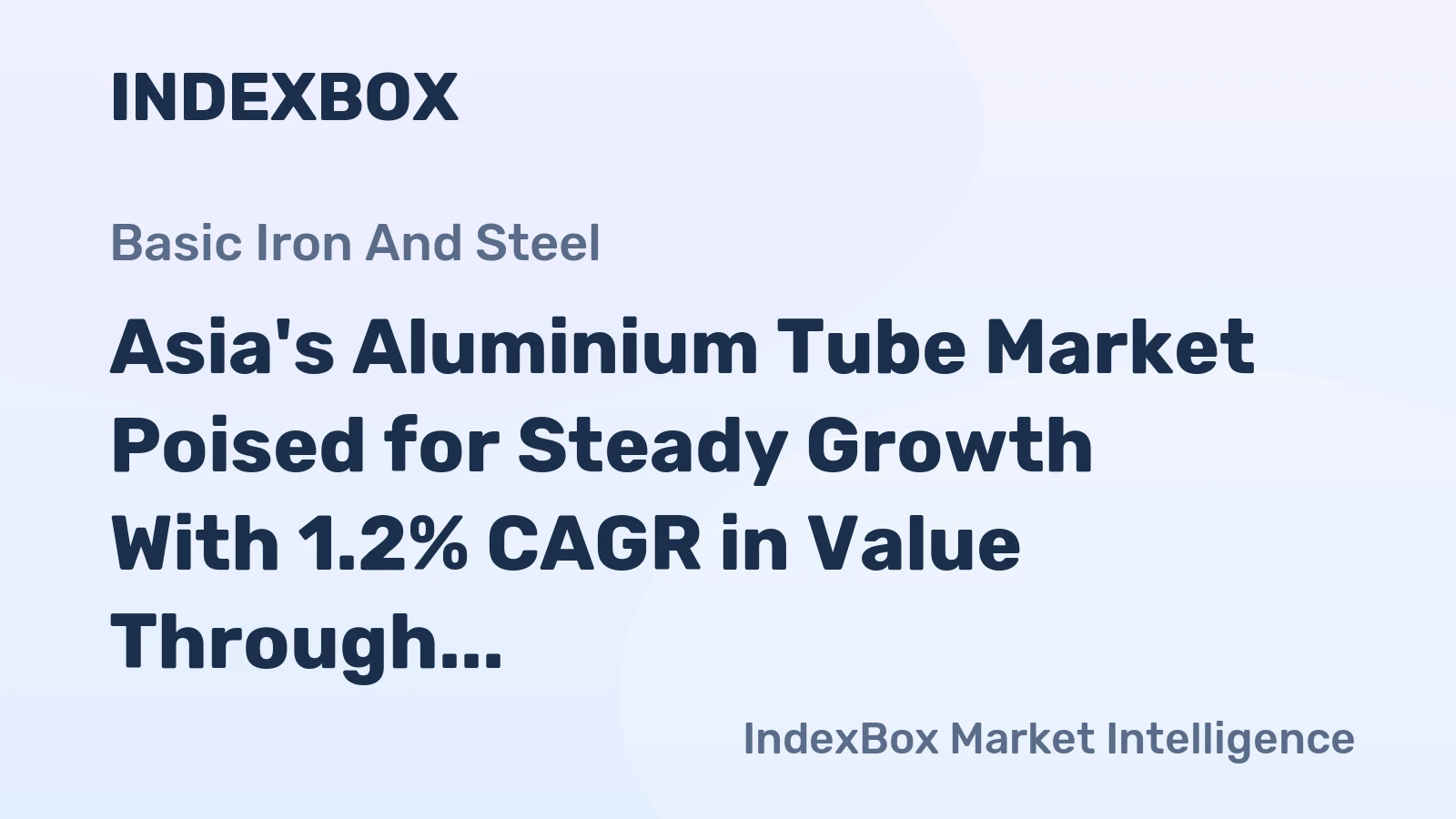 Asia's Aluminium Tube Market Poised for Steady Growth With 1.2% CAGR in Value Through 2035