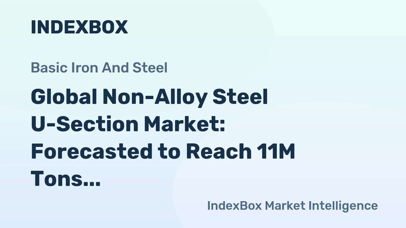 Global Non-Alloy Steel U-Section Market: Forecasted to Reach 11M Tons and $10.4B by 2035