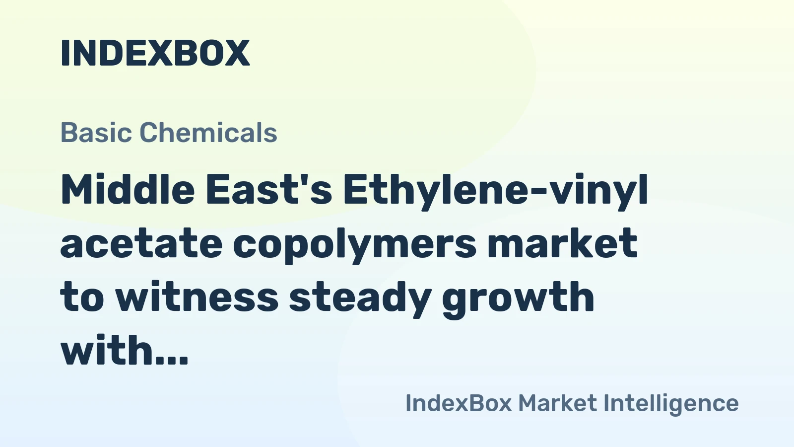 Middle East's Ethylene-vinyl acetate copolymers market to witness steady growth with a +1.5% CAGR from 2024 to 2035