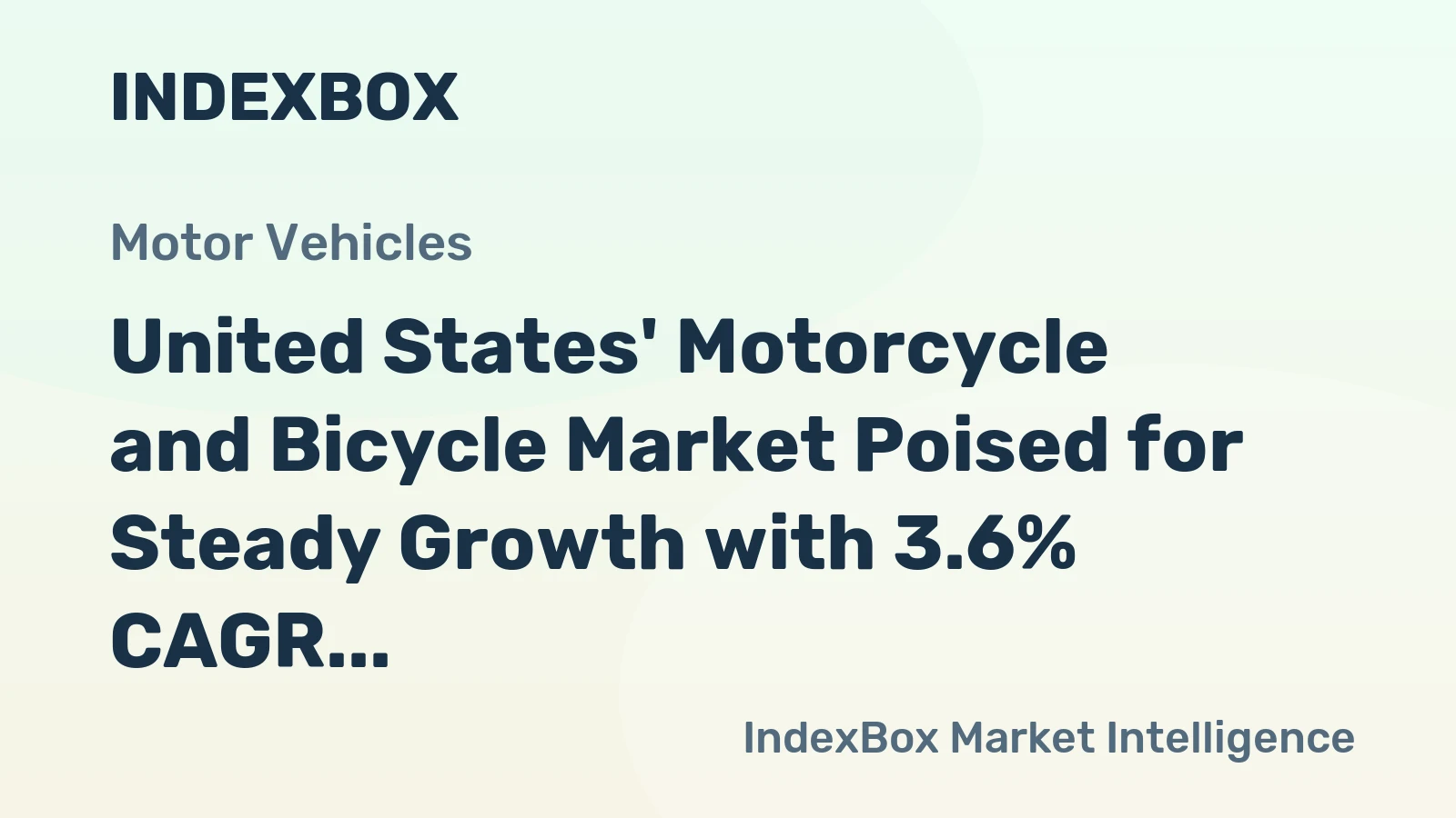 United States' Motorcycle and Bicycle Market Poised for Steady Growth with 3.6% CAGR in Value