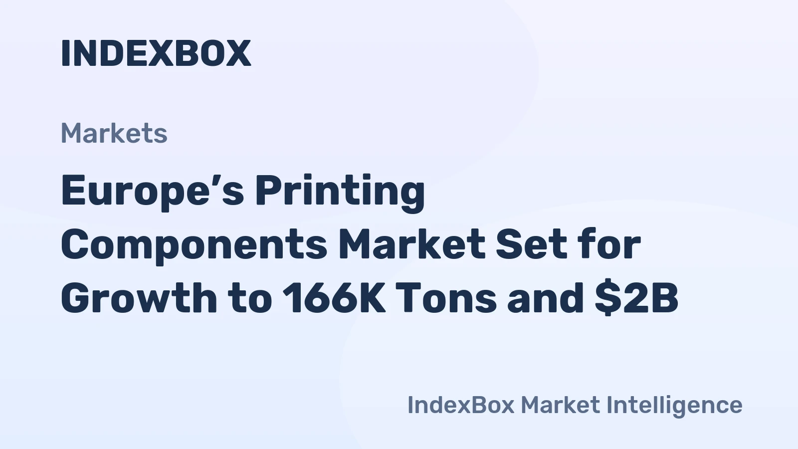 Europe’s Printing Components Market Set for Growth to 166K Tons and $2B