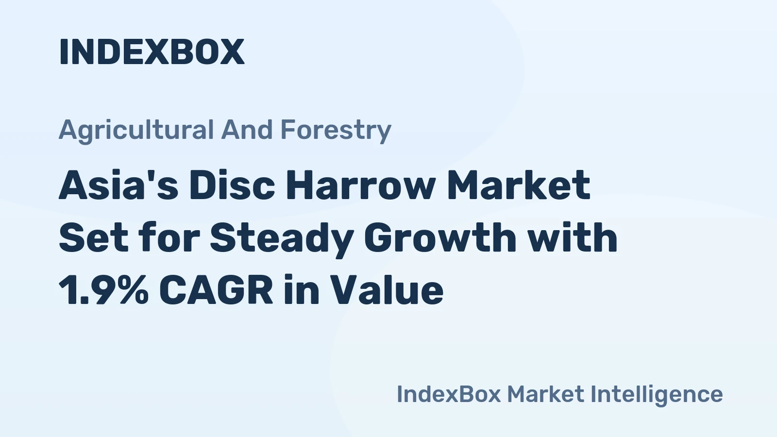 Asia's Disc Harrow Market Set for Steady Growth with 1.9% CAGR in Value