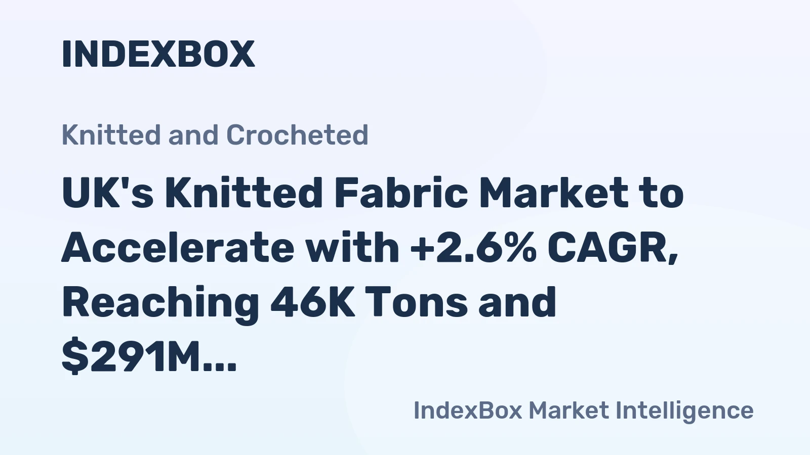UK's Knitted Fabric Market to Accelerate with +2.6% CAGR, Reaching 46K Tons and $291M by 2035