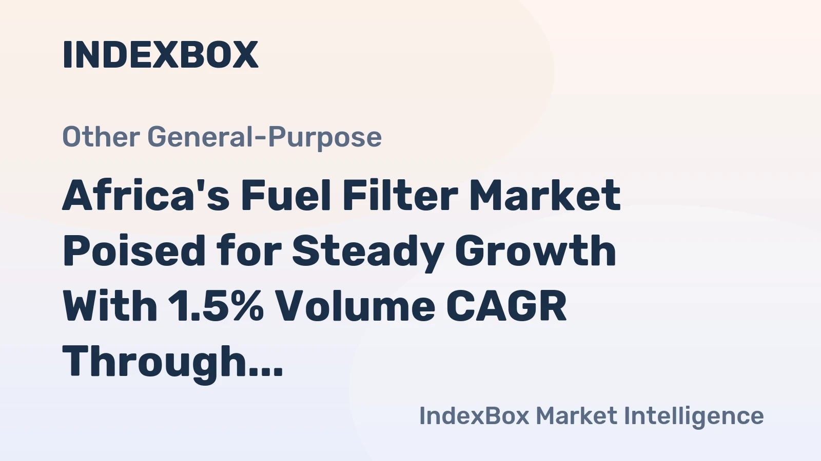 Africa's Fuel Filter Market Poised for Steady Growth With 1.5% Volume CAGR Through 2035