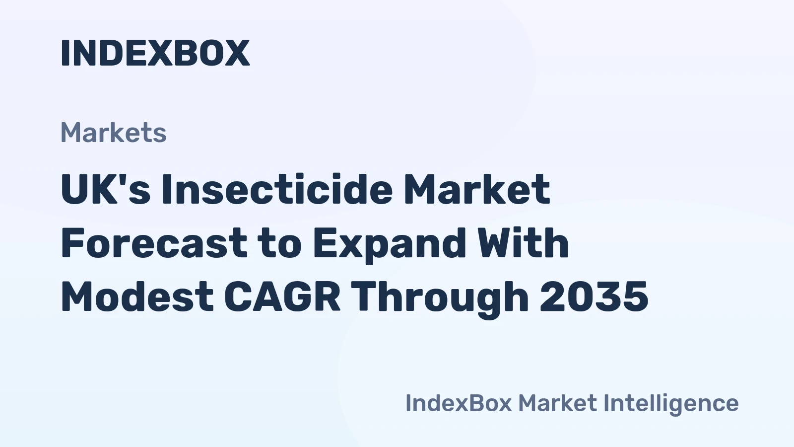 UK's Insecticide Market Forecast to Expand With Modest CAGR Through 2035