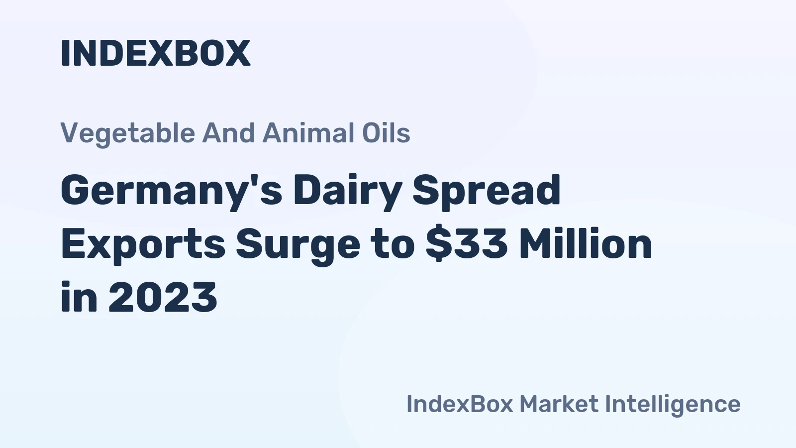 Germany's Dairy Spread Exports Surge to $33 Million in 2023