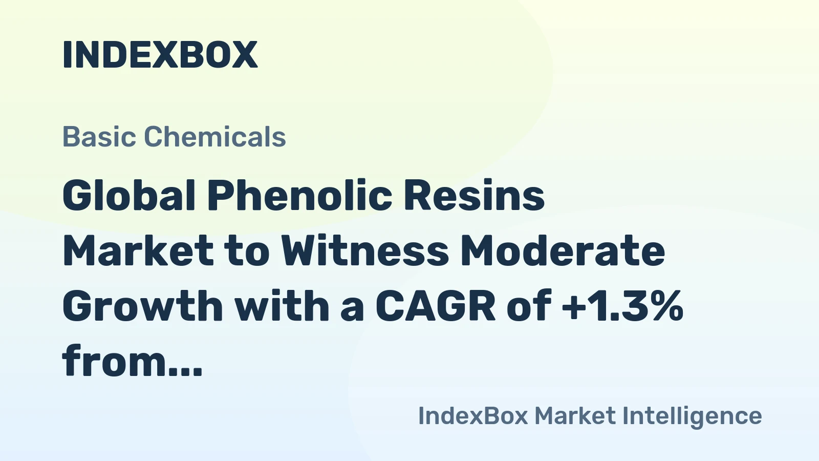 Global Phenolic Resins Market to Witness Moderate Growth with a CAGR of +1.3% from 2024 to 2035