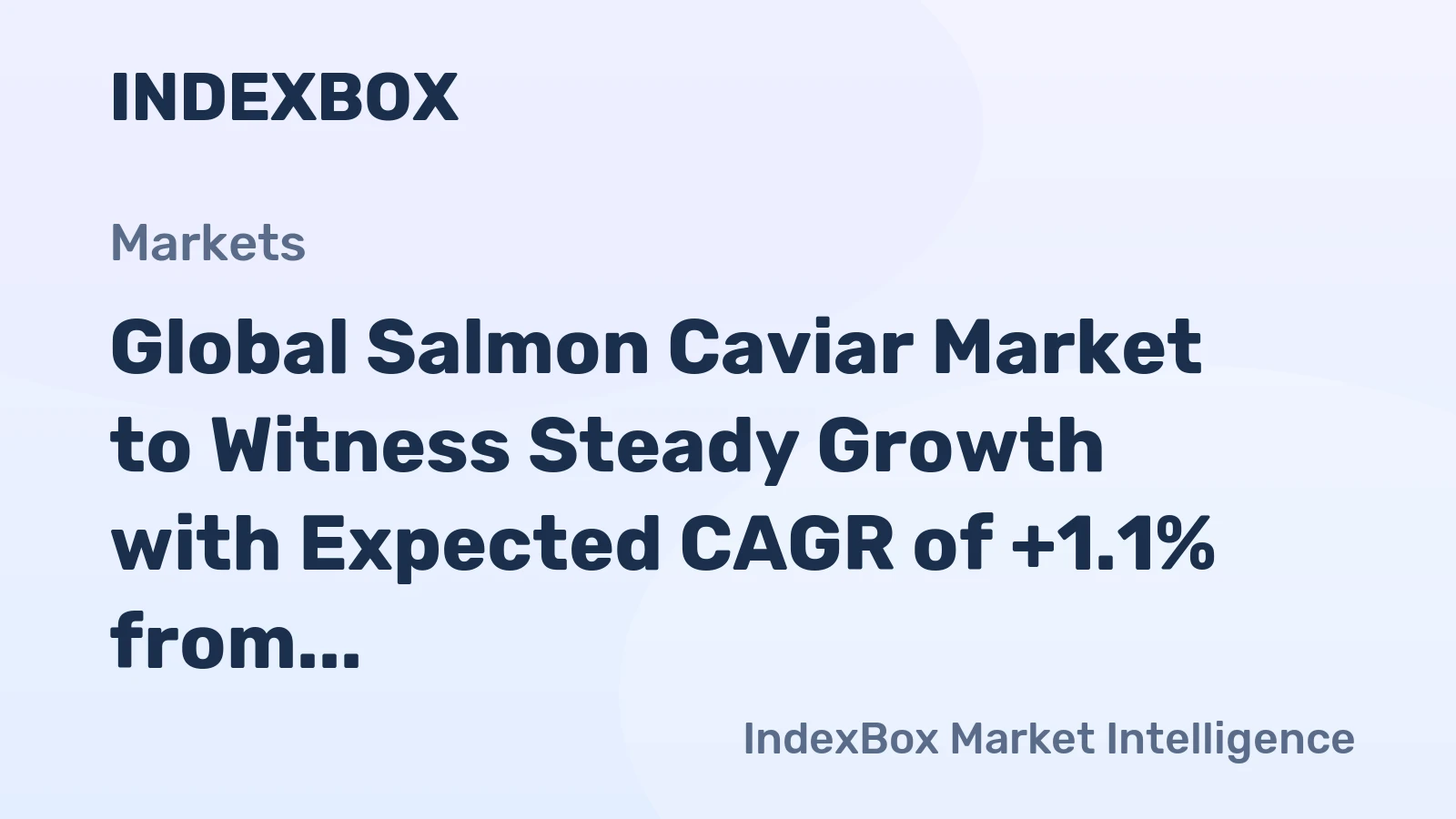 Global Salmon Caviar Market to Witness Steady Growth with Expected CAGR of +1.1% from 2024 to 2035