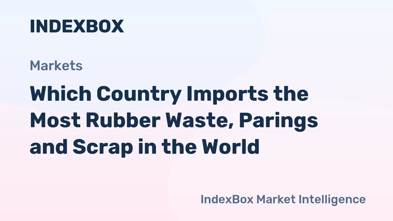 Which Country Imports the Most Rubber Waste, Parings and Scrap in the World?