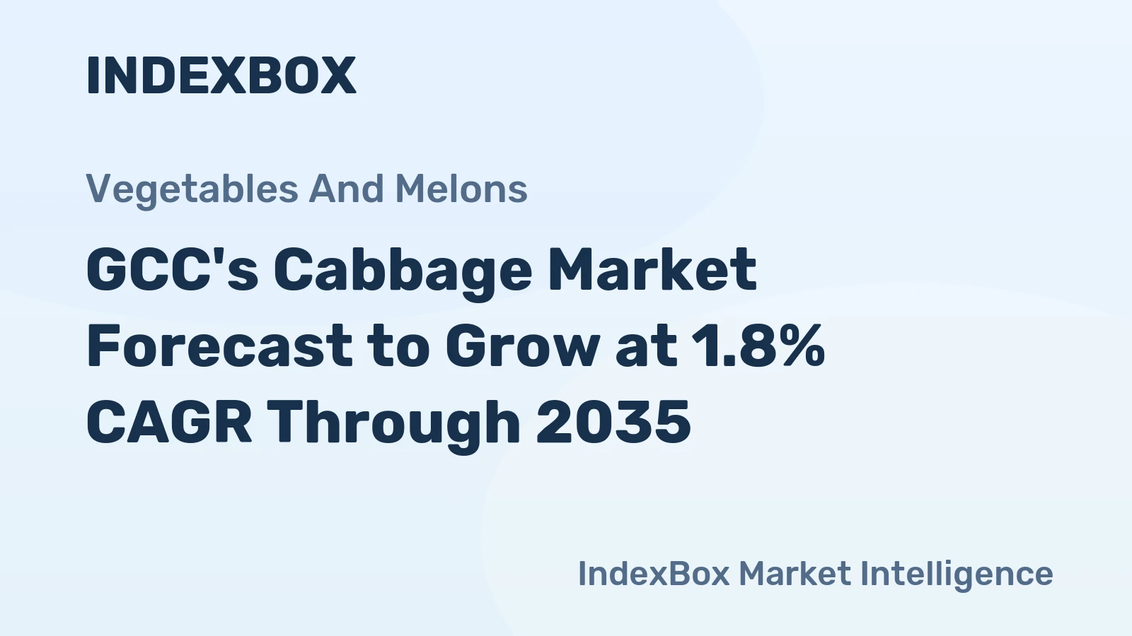GCC's Cabbage Market Forecast to Grow at 1.8% CAGR Through 2035