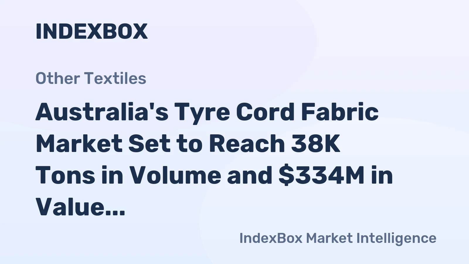 Australia's Tyre Cord Fabric Market Set to Reach 38K Tons in Volume and $334M in Value by 2035