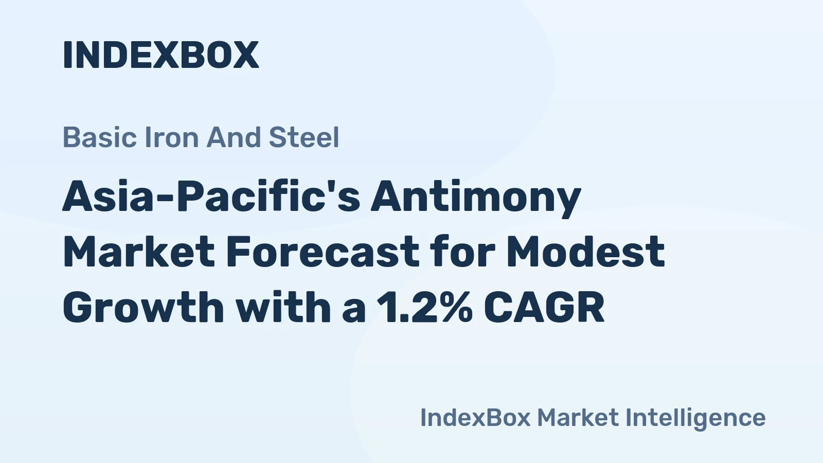 Asia-Pacific's Antimony Market Forecast for Modest Growth with a 1.2% CAGR