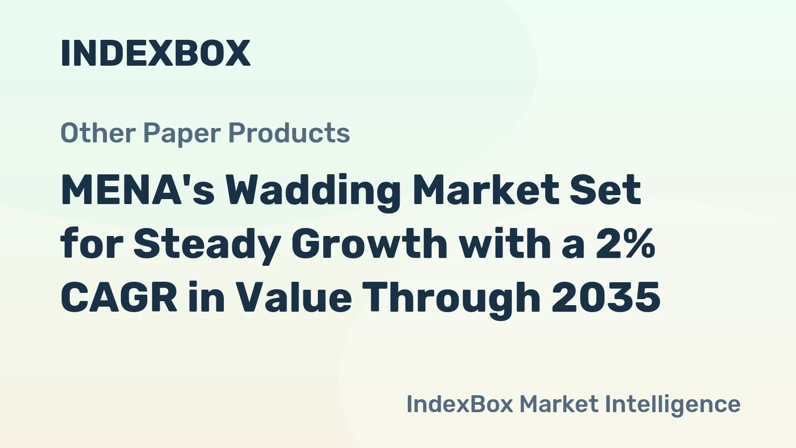 MENA's Wadding Market Set for Steady Growth with a 2% CAGR in Value Through 2035