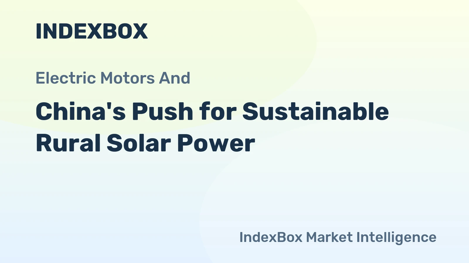 China's Push for Sustainable Rural Solar Power