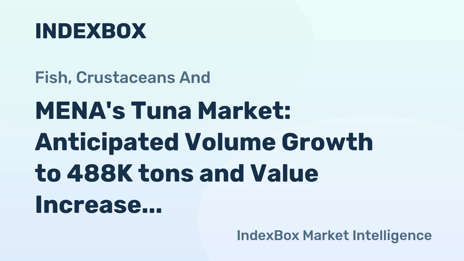 MENA's Tuna Market: Anticipated Volume Growth to 488K tons and Value Increase to $2.4B by 2035