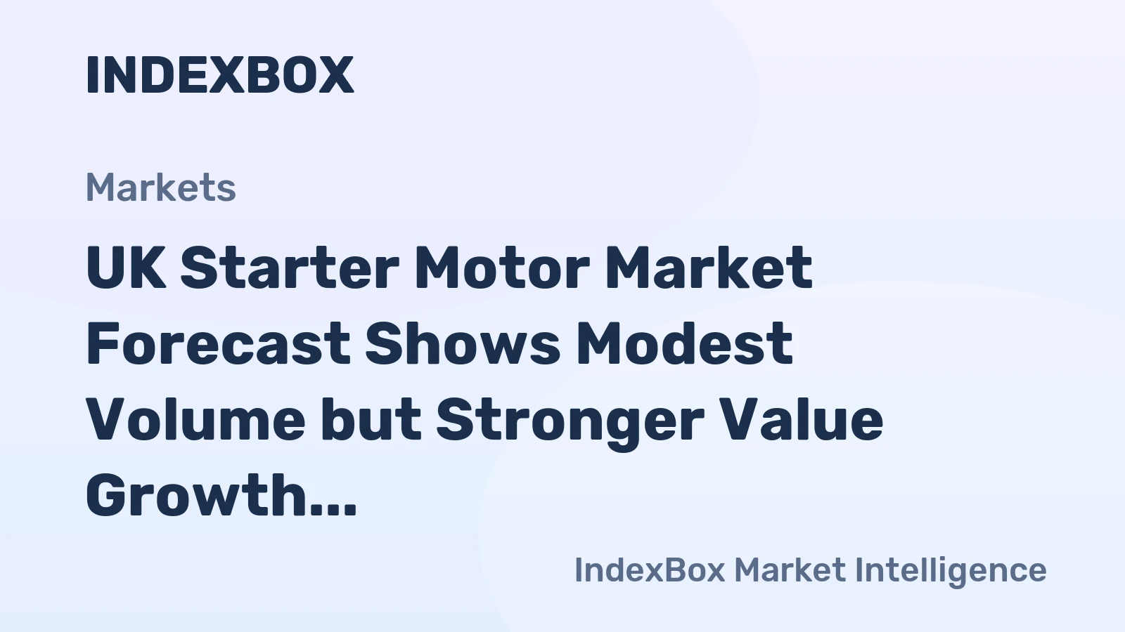 UK Starter Motor Market Forecast Shows Modest Volume but Stronger Value Growth Through 2035