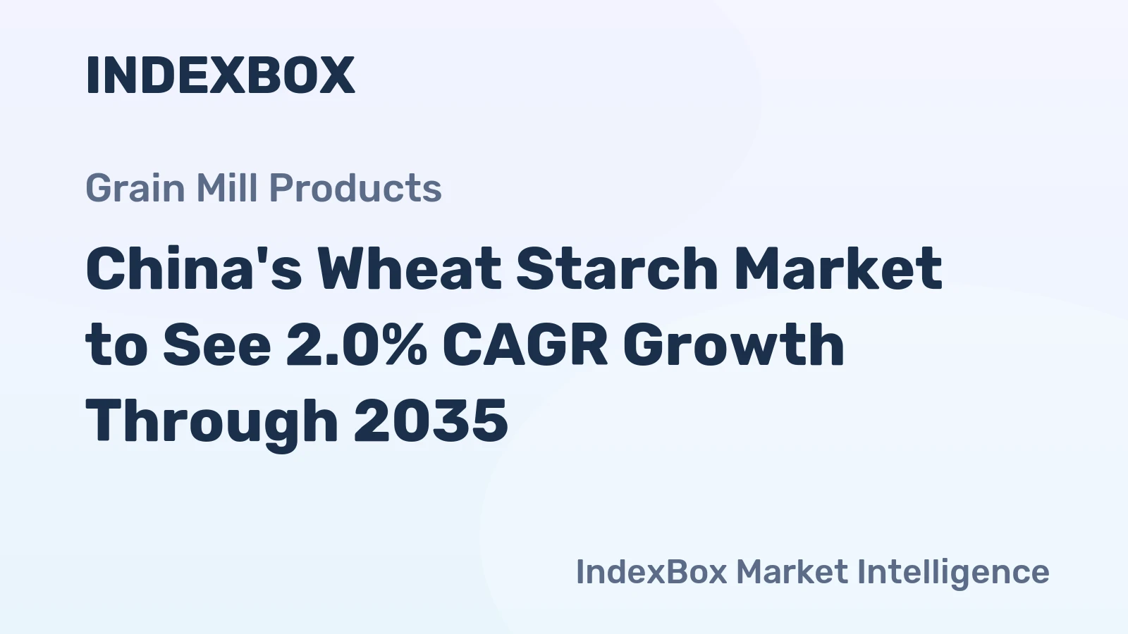 China's Wheat Starch Market to See 2.0% CAGR Growth Through 2035