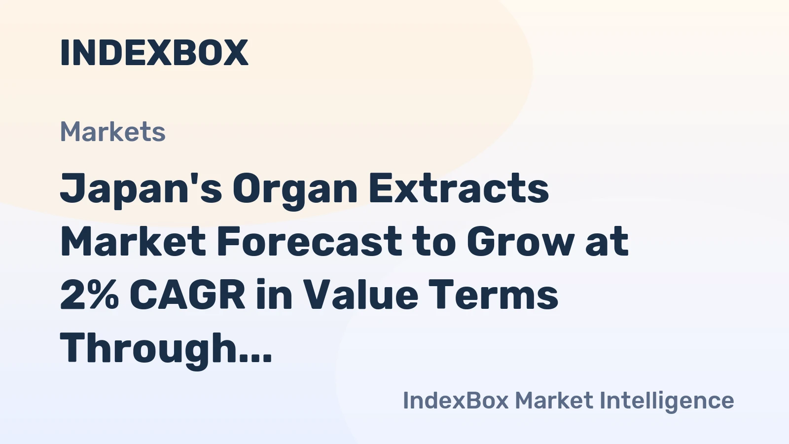 Japan's Organ Extracts Market Forecast to Grow at 2% CAGR in Value Terms Through 2035
