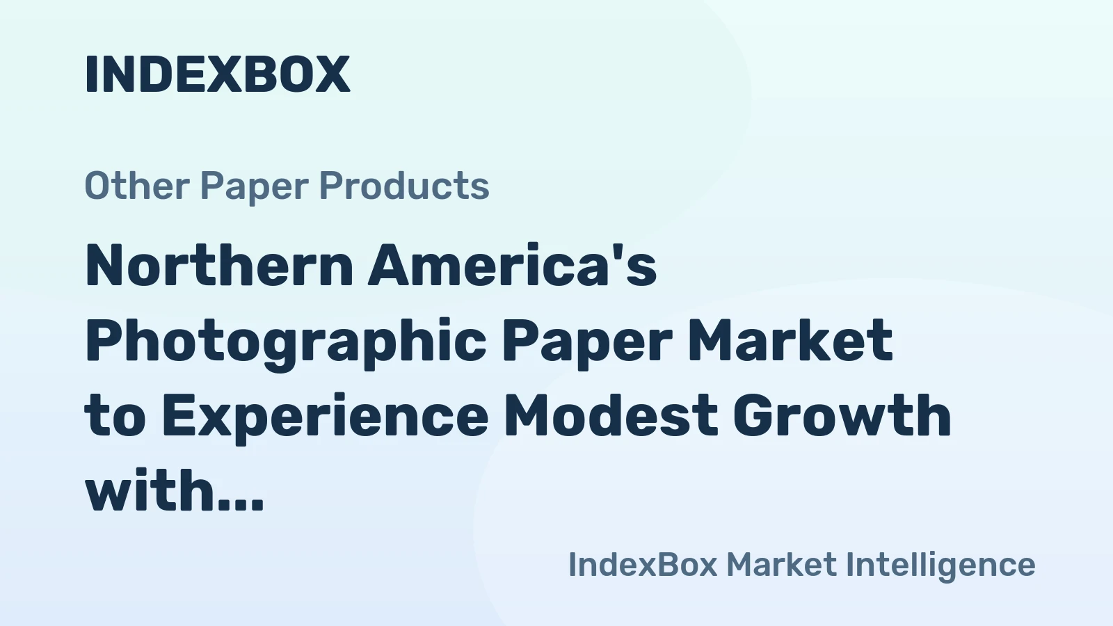 Northern America's Photographic Paper Market to Experience Modest Growth with 0.5% CAGR over Next Decade