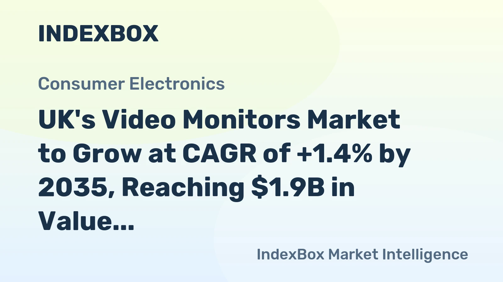 UK's Video Monitors Market to Grow at CAGR of +1.4% by 2035, Reaching $1.9B in Value