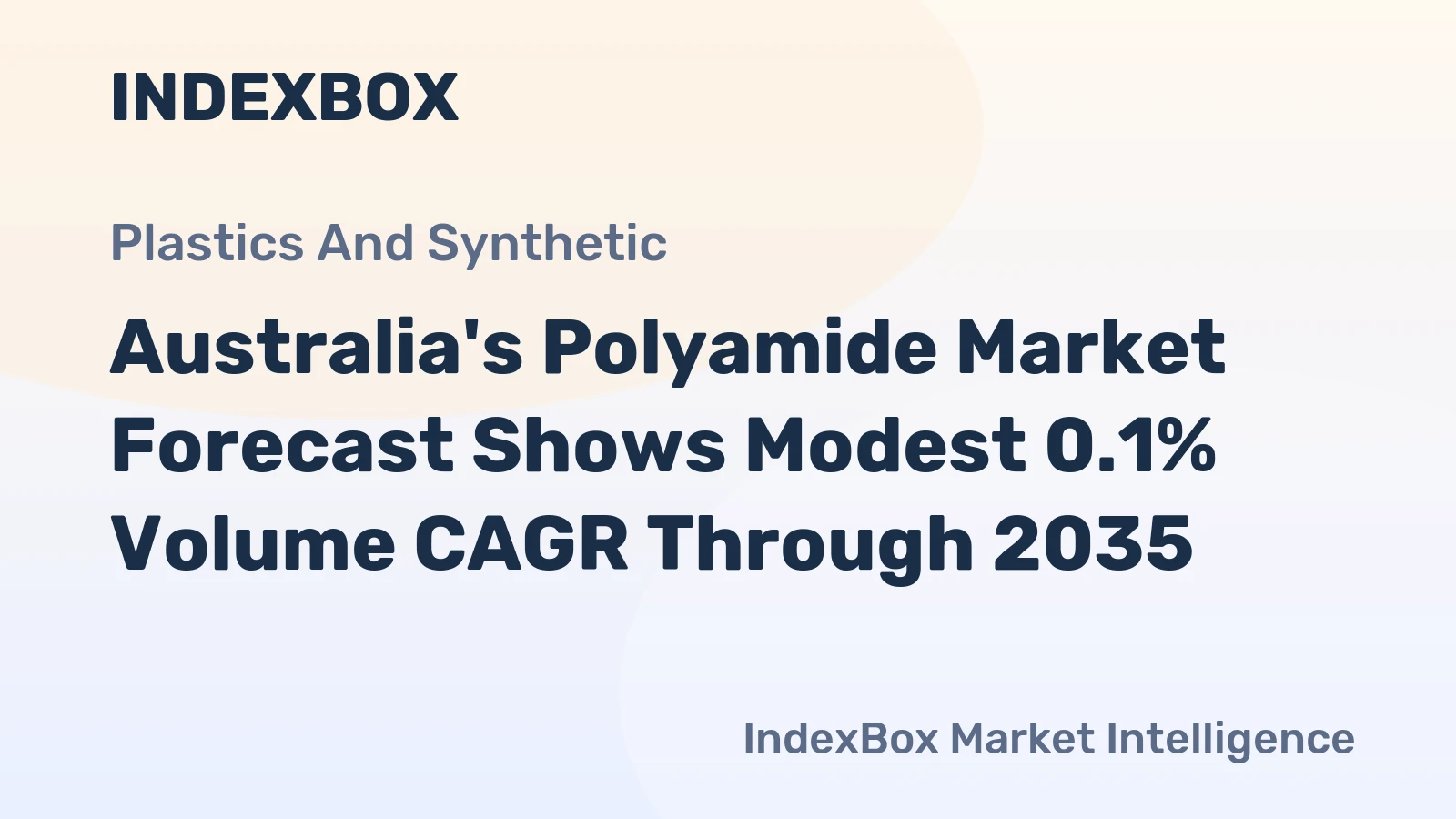 Australia's Polyamide Market Forecast Shows Modest 0.1% Volume CAGR Through 2035