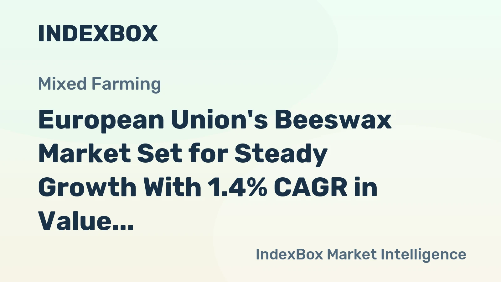 European Union's Beeswax Market Set for Steady Growth With 1.4% CAGR in Value