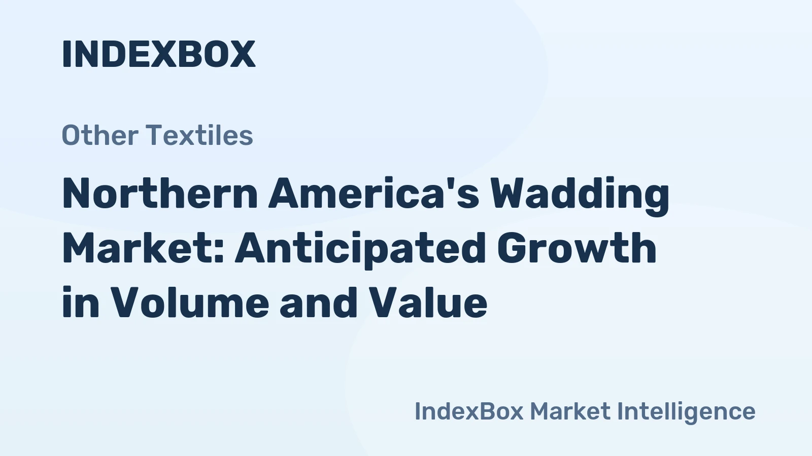 Northern America's Wadding Market: Anticipated Growth in Volume and Value