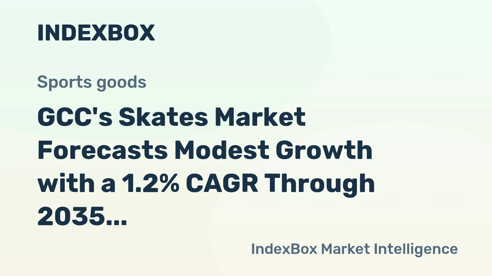 GCC's Skates Market Forecasts Modest Growth with a 1.2% CAGR Through 2035