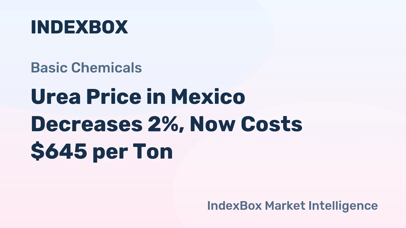 Urea Price in Mexico Decreases 2%, Now Costs $645 per Ton