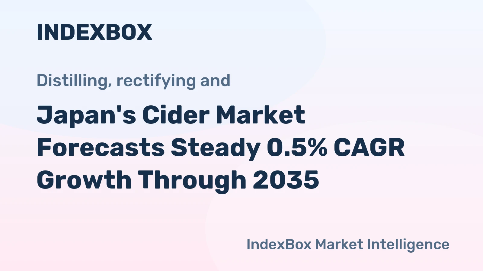 Japan's Cider Market Forecasts Steady 0.5% CAGR Growth Through 2035