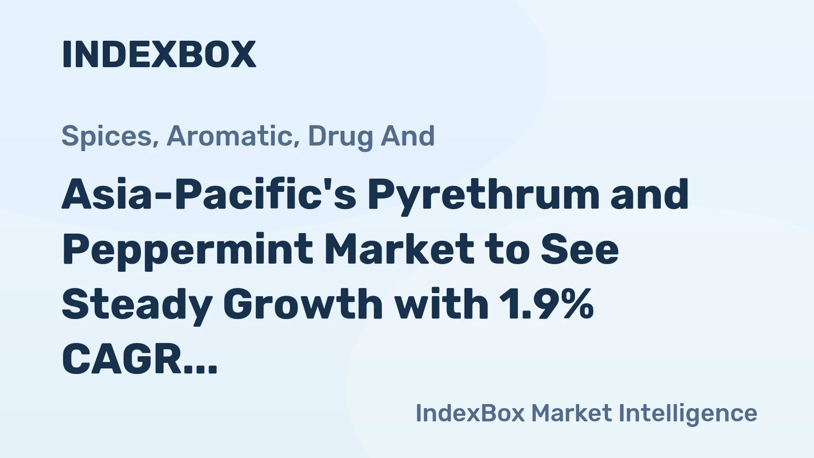 Asia-Pacific's Pyrethrum and Peppermint Market to See Steady Growth with 1.9% CAGR Reaching $1.8B by 2035