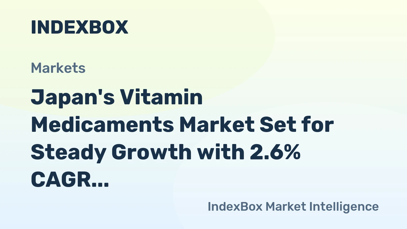 Japan's Vitamin Medicaments Market Set for Steady Growth with 2.6% CAGR Through 2035