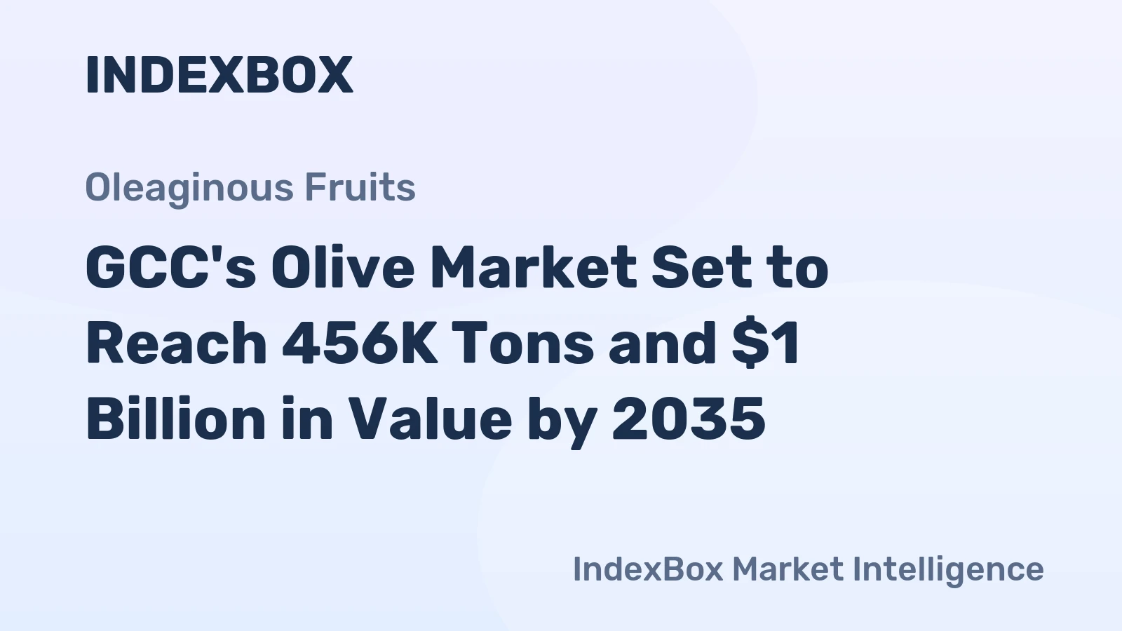 GCC's Olive Market Set to Reach 456K Tons and $1 Billion in Value by 2035