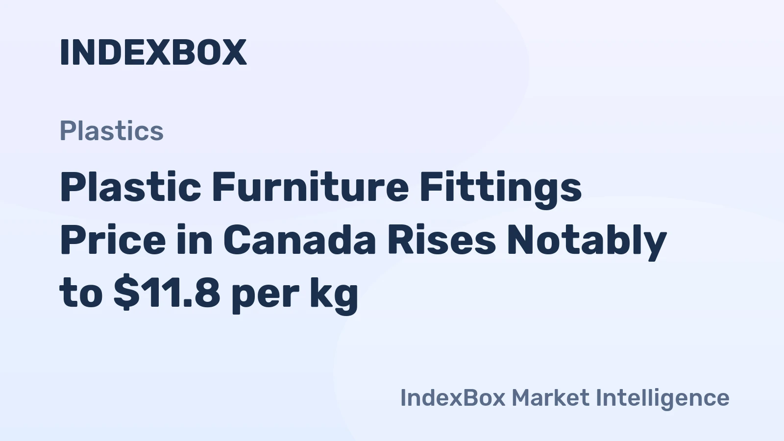 Plastic Furniture Fittings Price in Canada Rises Notably to $11.8 per kg