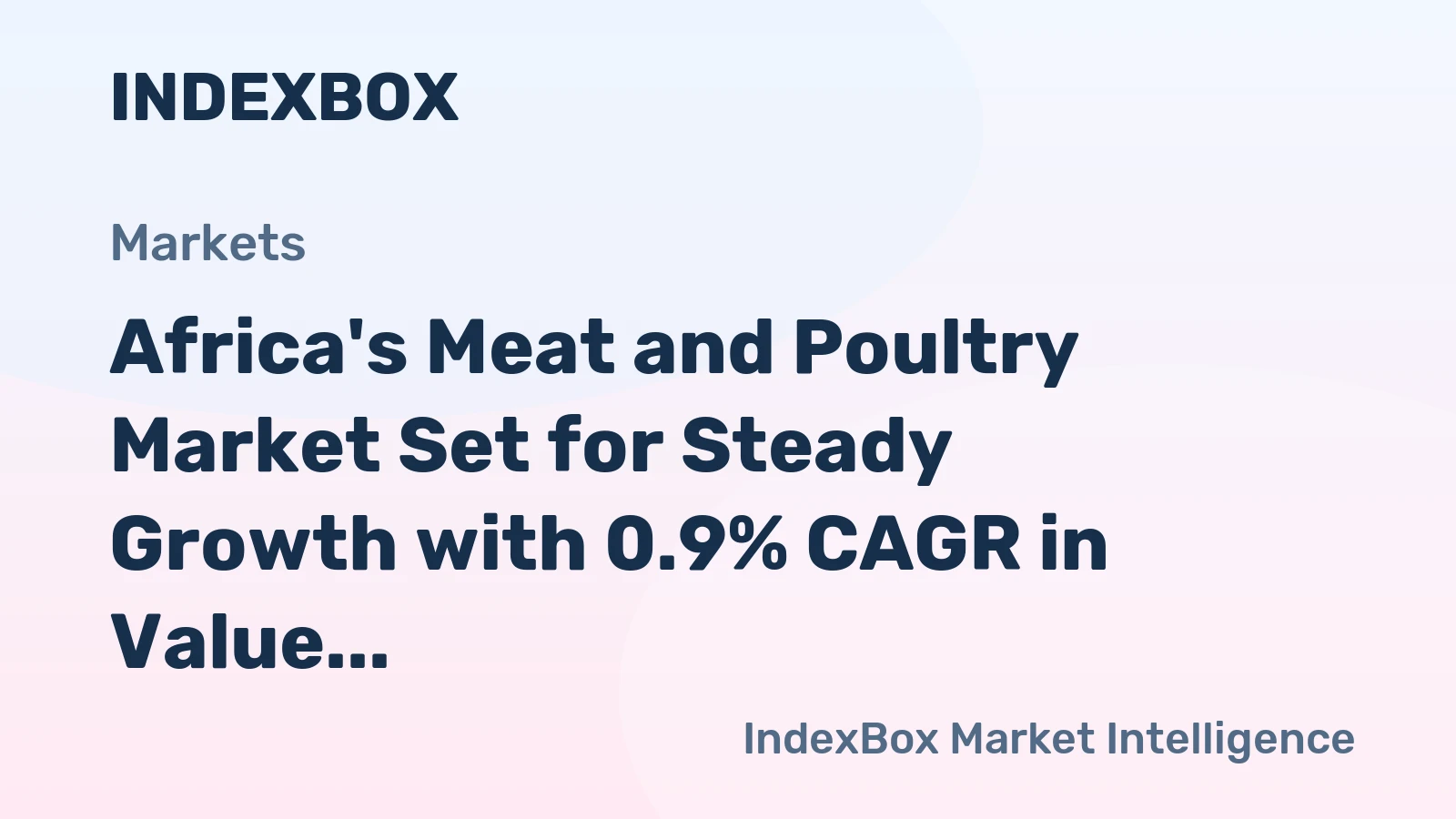 Africa's Meat and Poultry Market Set for Steady Growth with 0.9% CAGR in Value Through 2035