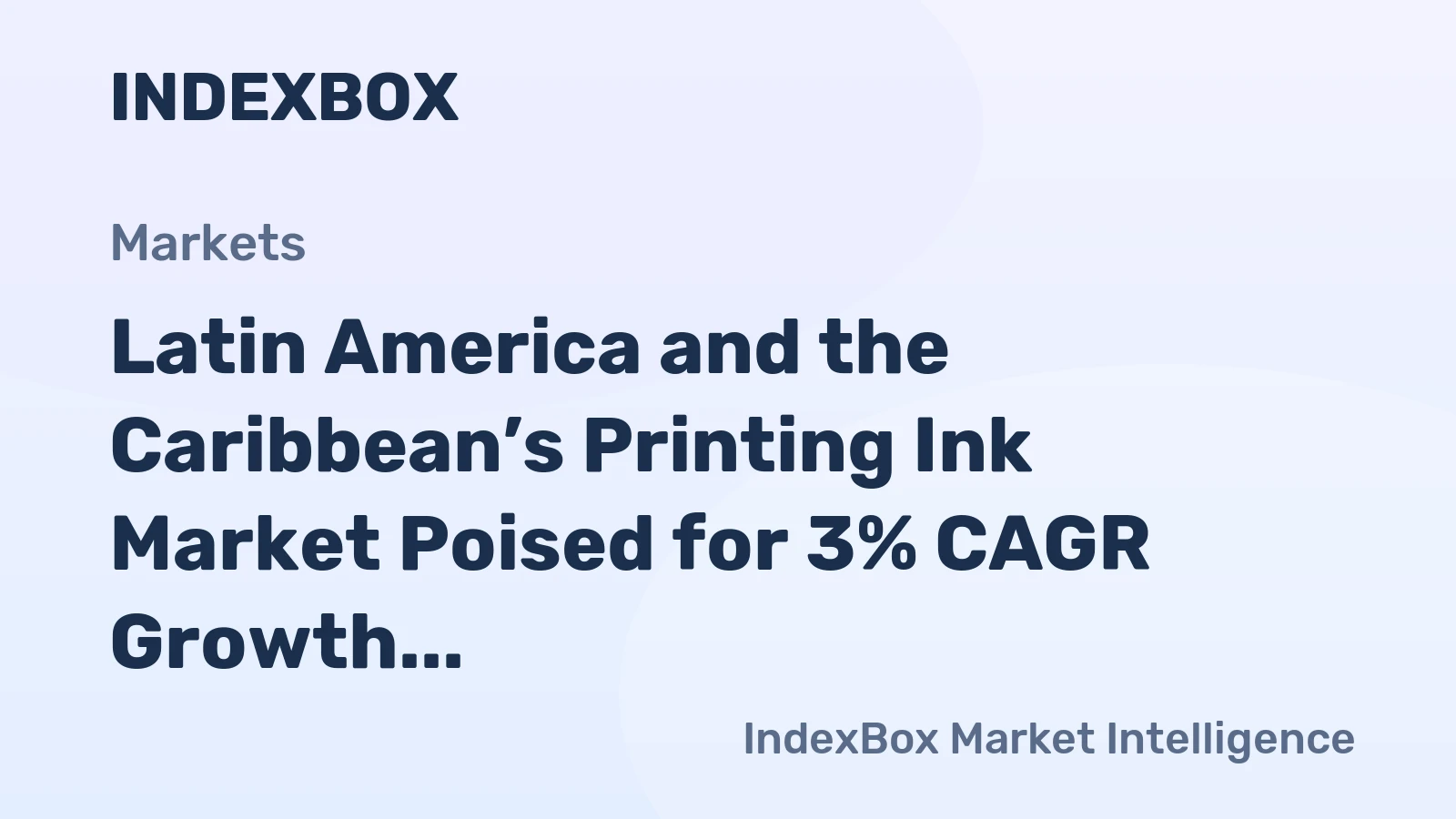 Latin America and the Caribbean’s Printing Ink Market Poised for 3% CAGR Growth Through 2035