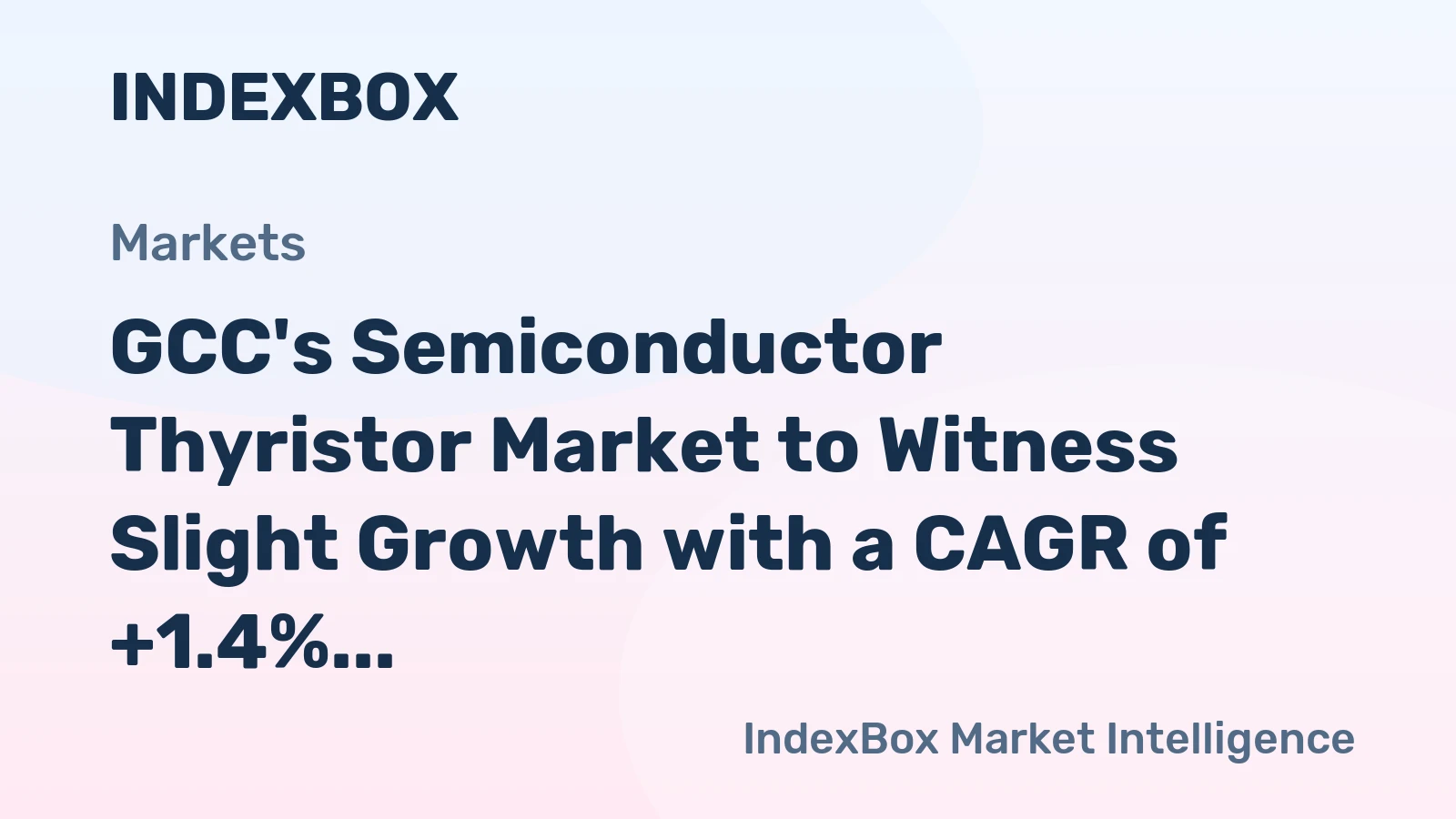 GCC's Semiconductor Thyristor Market to Witness Slight Growth with a CAGR of +1.4% from 2024 to 2035