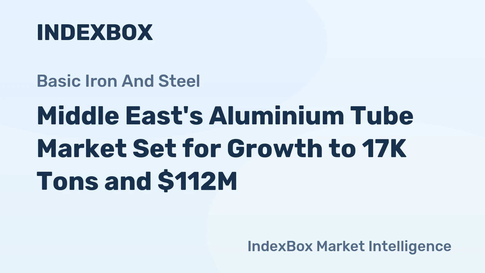 Middle East's Aluminium Tube Market Set for Growth to 17K Tons and $112M