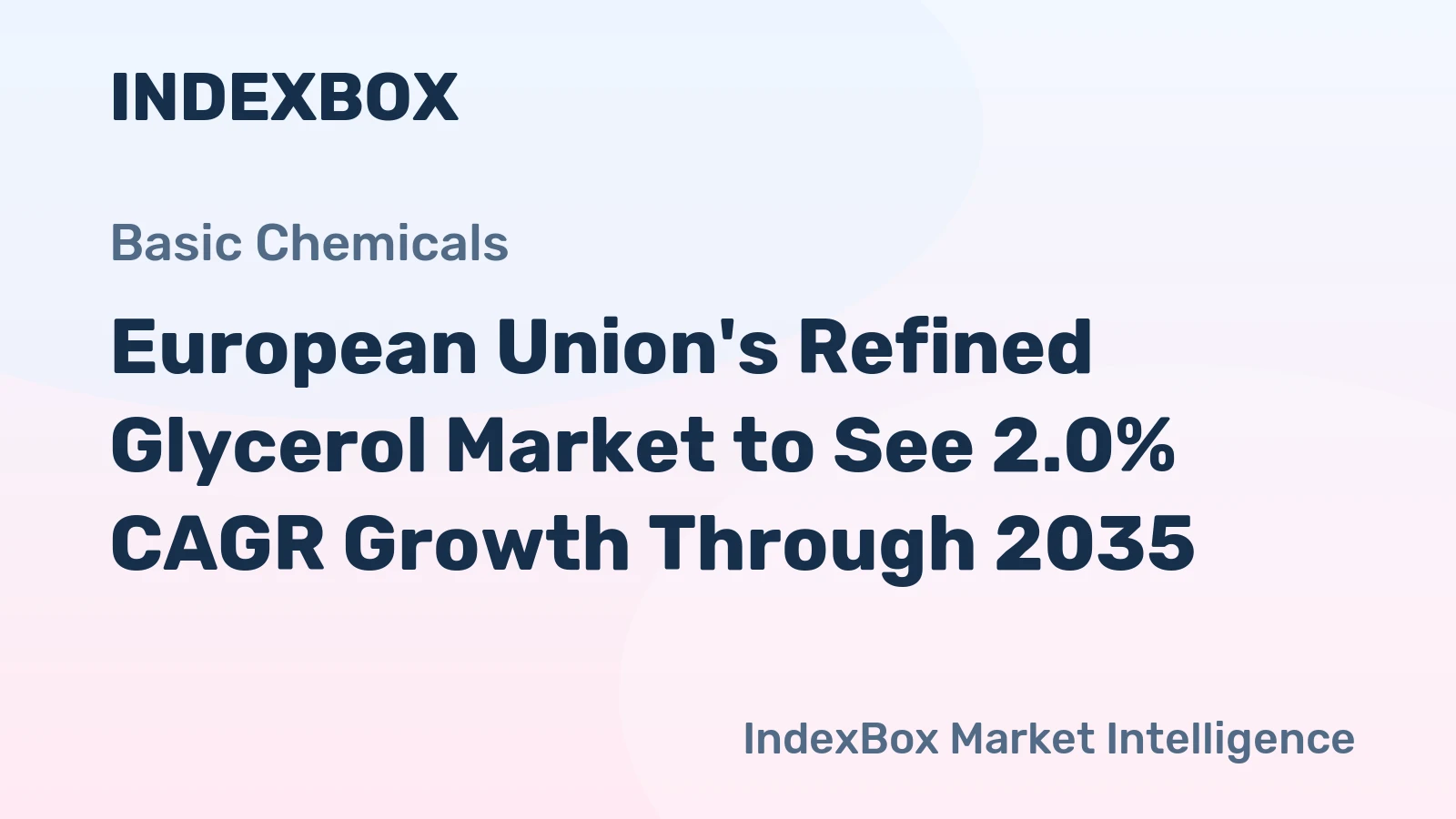 European Union's Refined Glycerol Market to See 2.0% CAGR Growth Through 2035