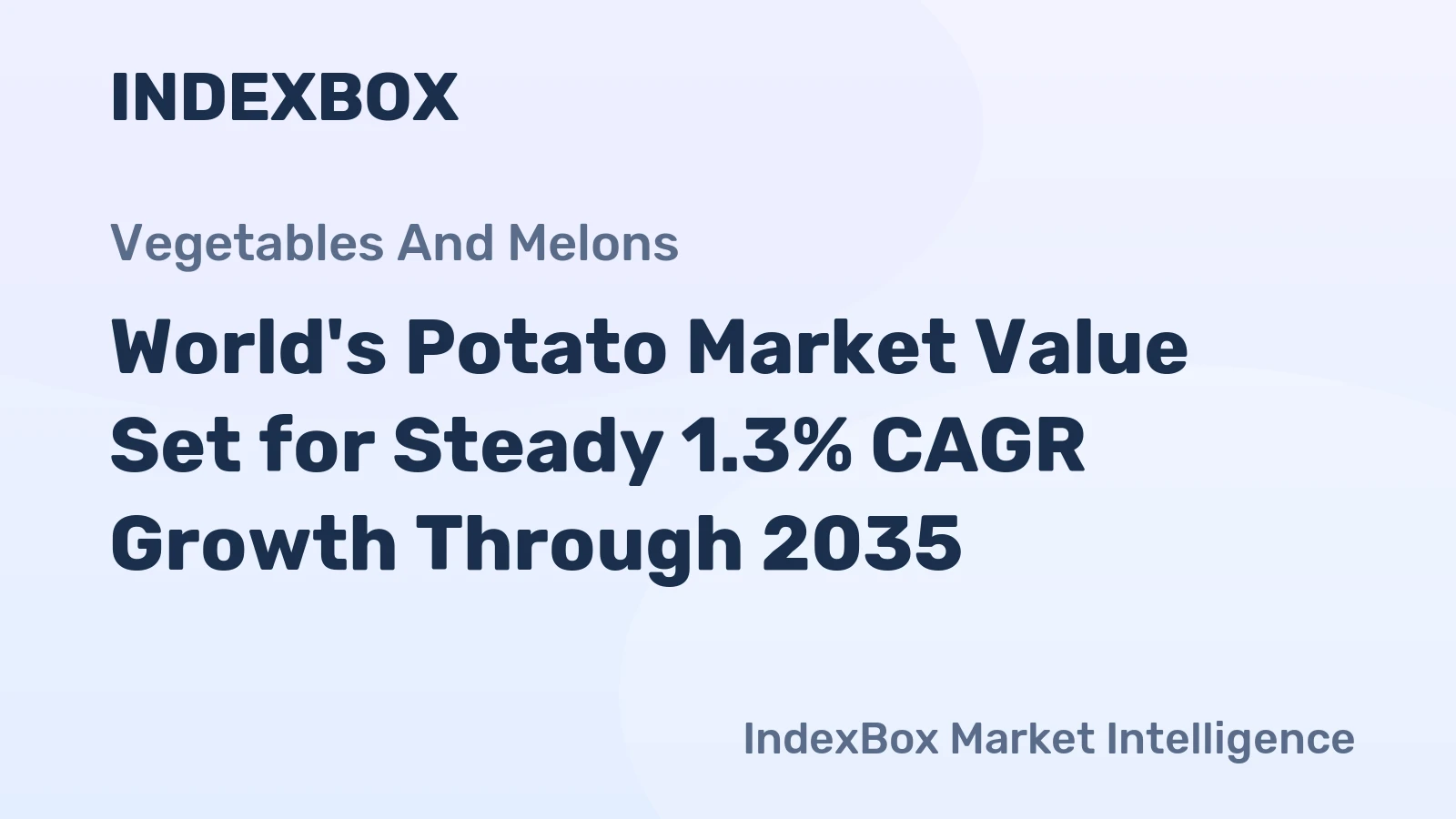 World's Potato Market Value Set for Steady 1.3% CAGR Growth Through 2035