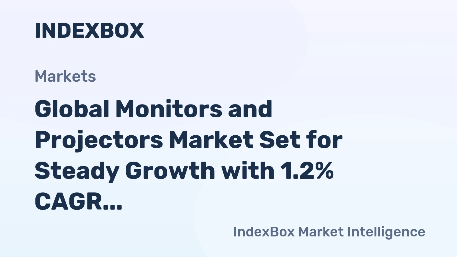 Global Monitors and Projectors Market Set for Steady Growth with 1.2% CAGR Through 2035
