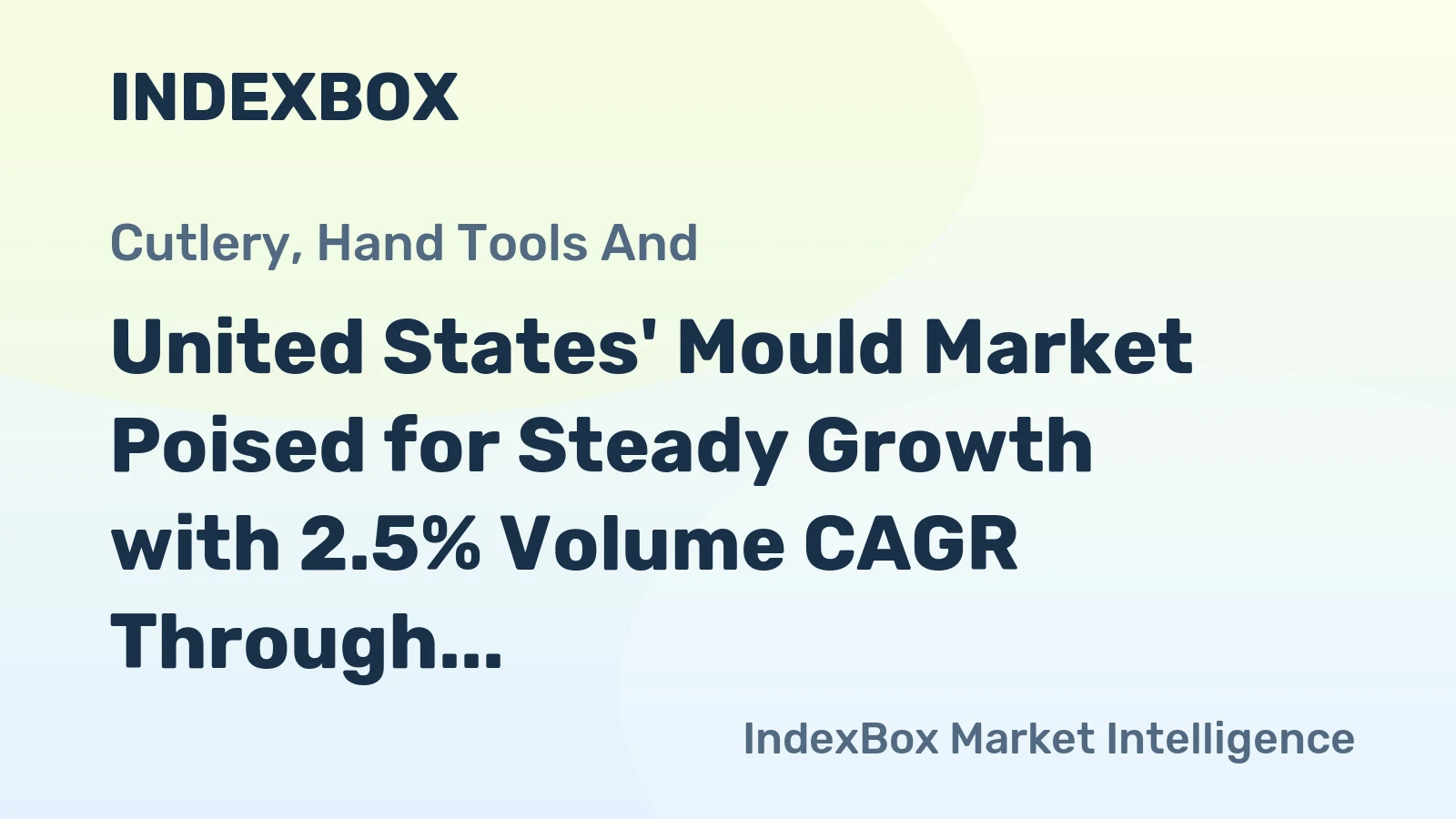 United States' Mould Market Poised for Steady Growth with 2.5% Volume CAGR Through 2035