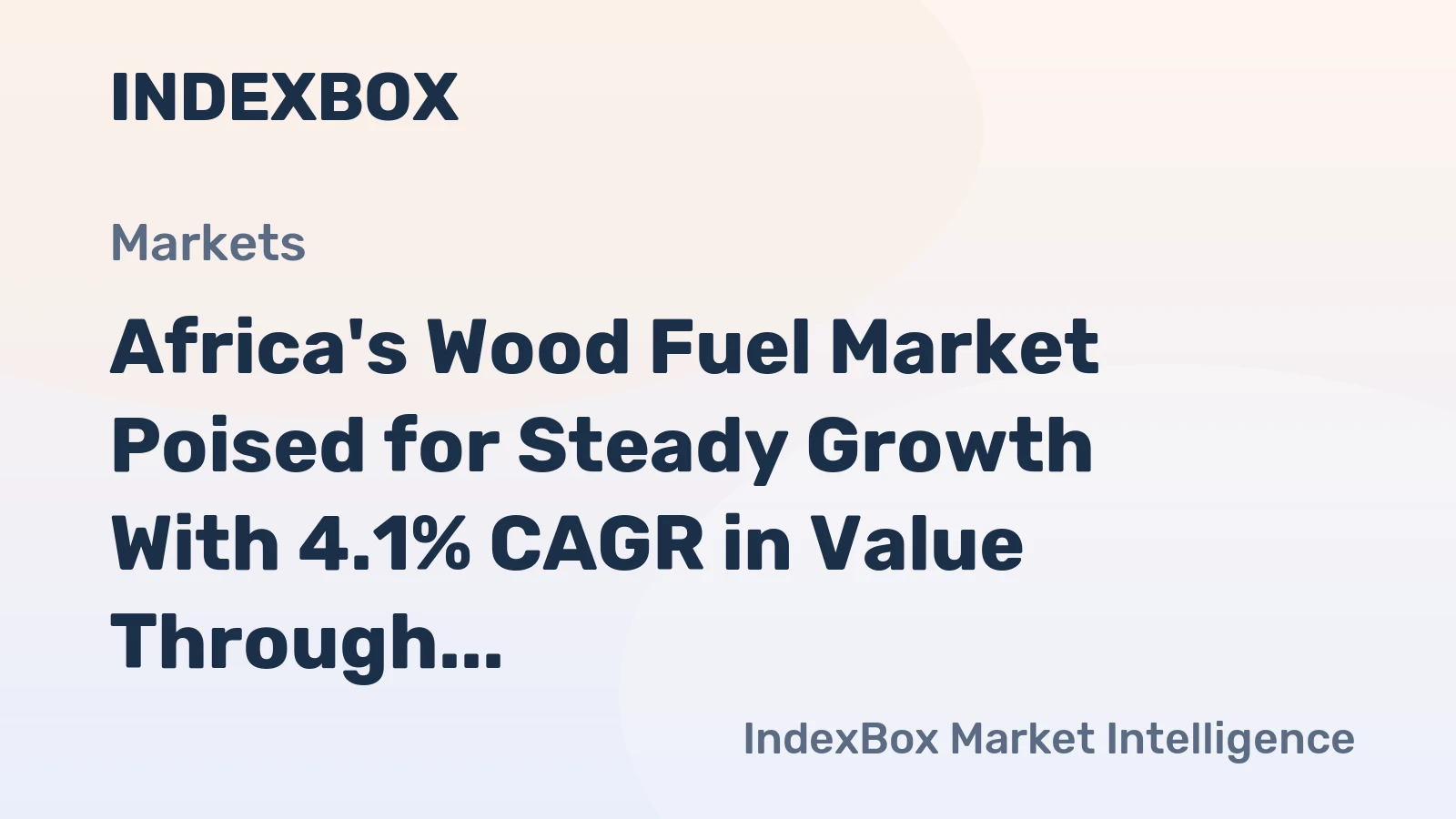 Africa's Wood Fuel Market Poised for Steady Growth With 4.1% CAGR in Value Through 2035