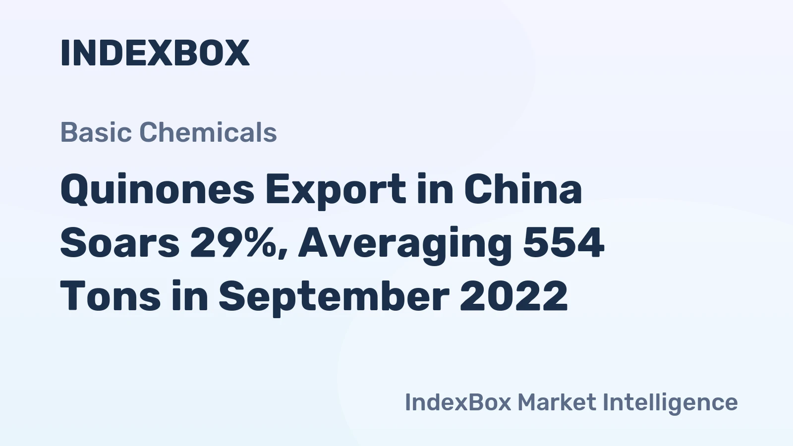 Quinones Export in China Soars 29%, Averaging 554 Tons in September 2022