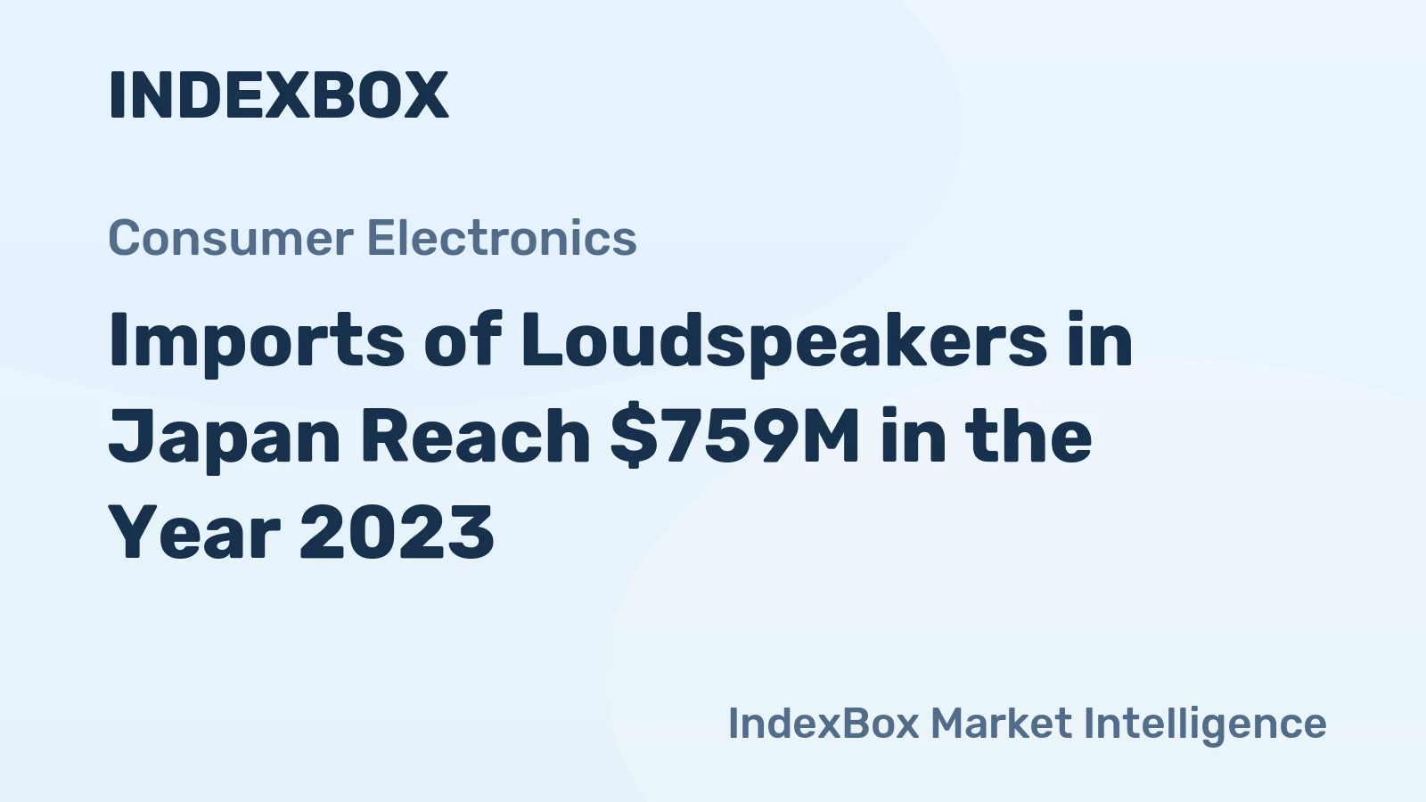 Imports of Loudspeakers in Japan Reach $759M in the Year 2023