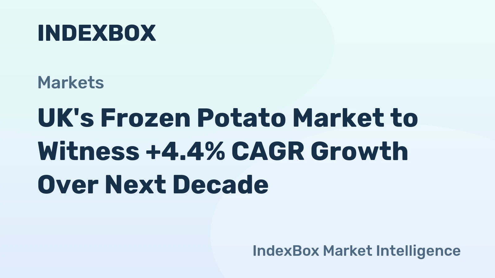 UK's Frozen Potato Market to Witness +4.4% CAGR Growth Over Next Decade