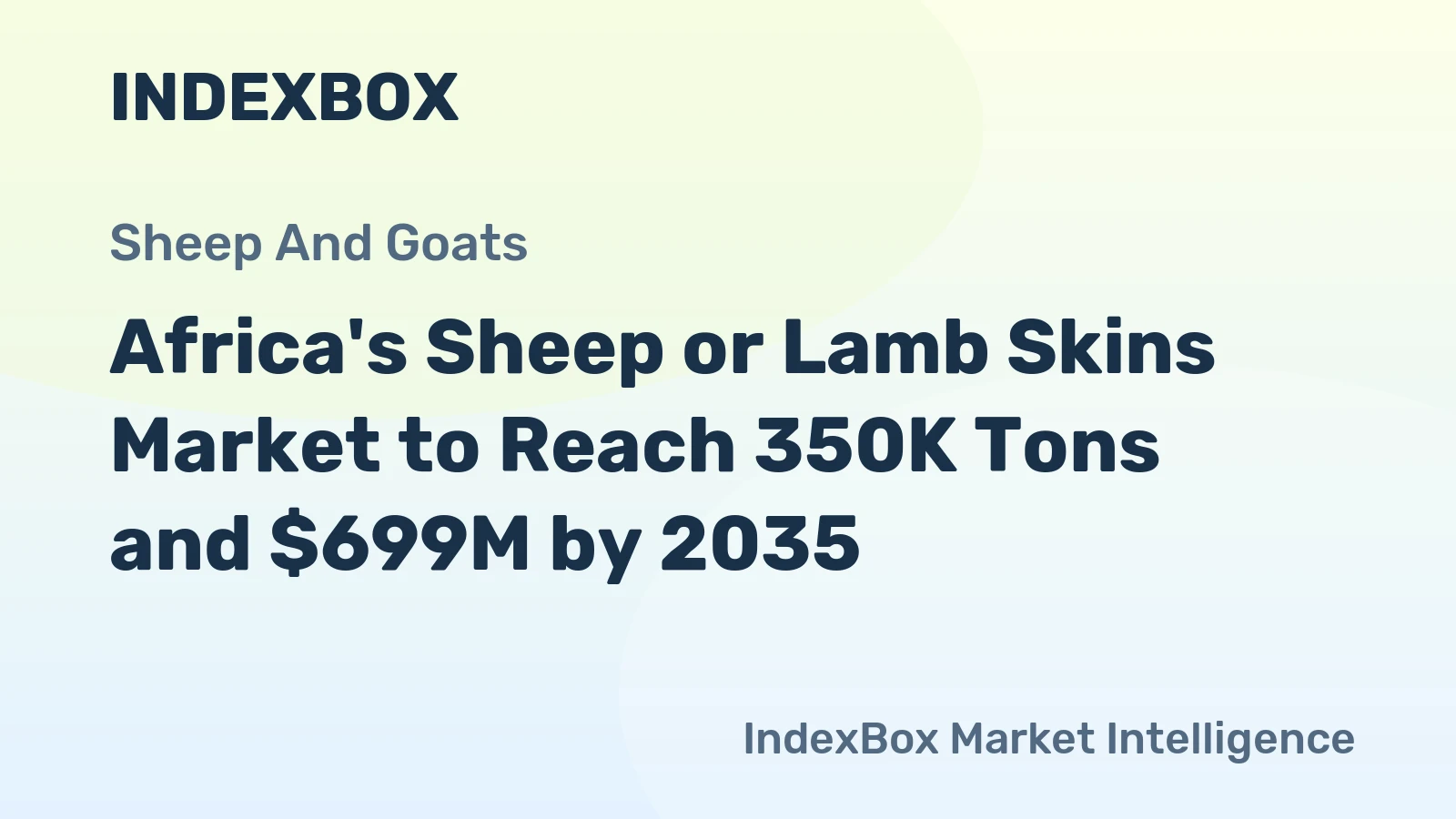Africa's Sheep or Lamb Skins Market to Reach 350K Tons and $699M by 2035